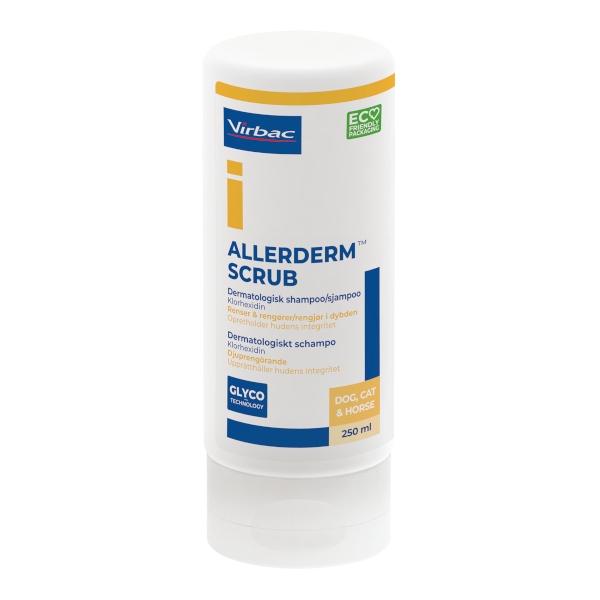 Dyb rensende shampoo Virbac Allerderm Scrub 250 ml | Vetapotek